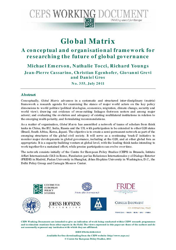 (PDF) Global Matrix: A Conceptual and Organisational Framework for ...