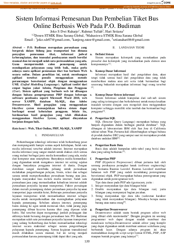 (PDF) Sistem Informasi Pemesanan Dan Pembelian Tiket Bus Online ...