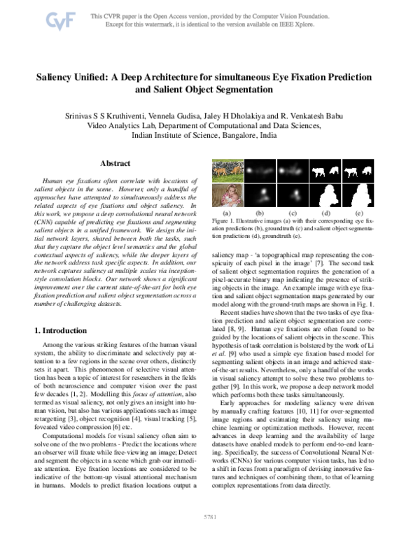 Pdf Classifying Eye Tracking Data Using Saliency Maps Ahmed Sourov