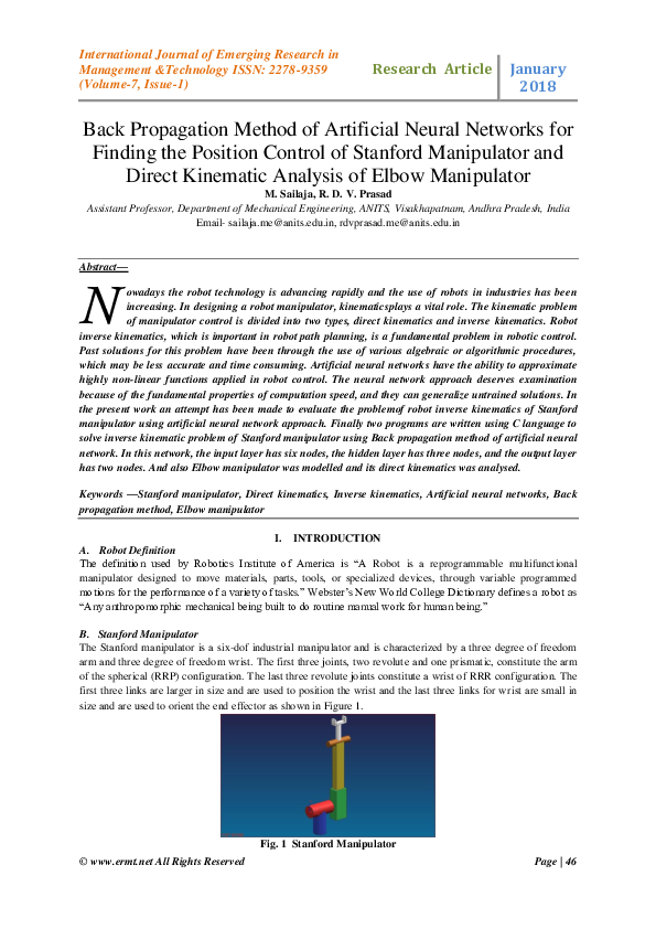 (PDF) Back Propagation Method of Artificial Neural Networks for Finding ...