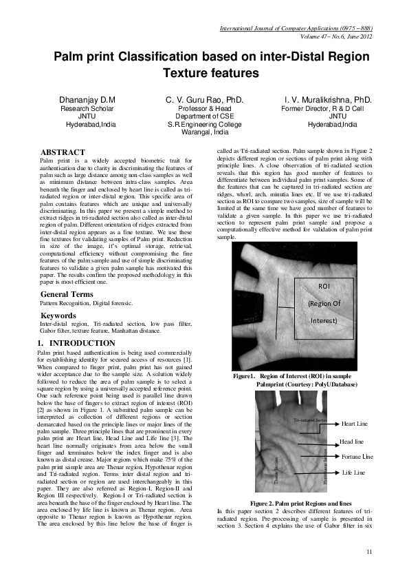 (PDF) Palm print Classification based on inter-Distal Region Texture ...