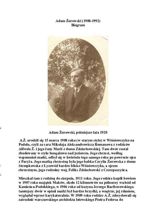 (PDF) Adam Zurowski biogram