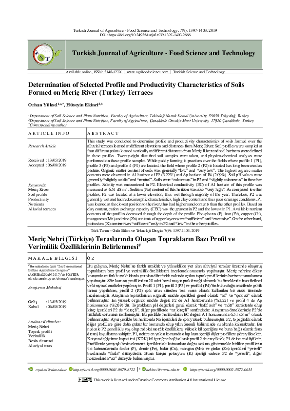 (PDF) Determination of Selected Profile and Productivity ...