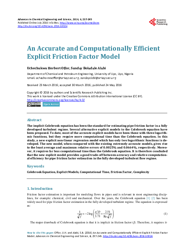 Pdf An Accurate And Computationally Efficient Explicit Friction