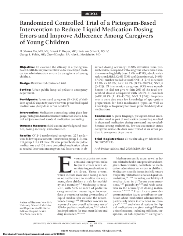 (PDF) Randomized Controlled Trial of a Pictogram-Based Intervention to ...