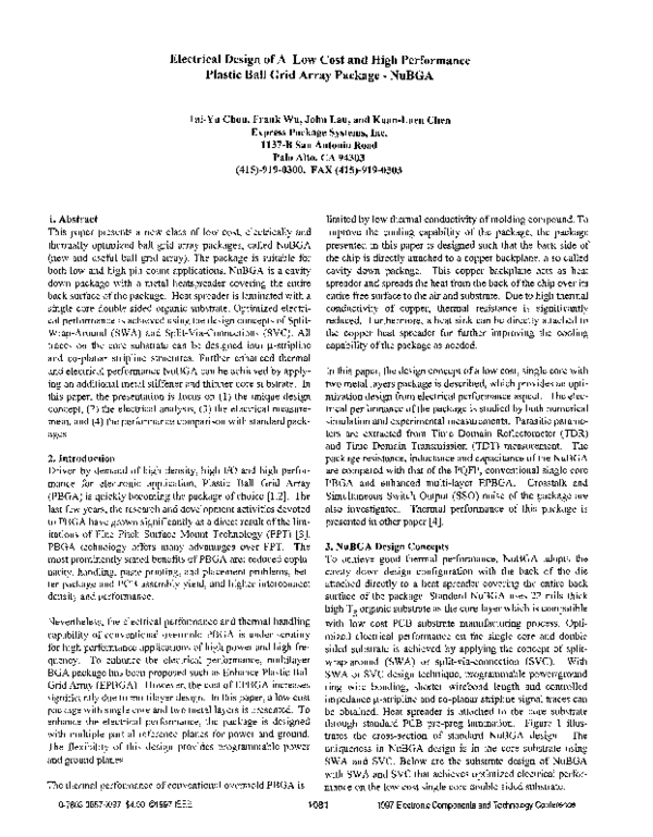 (PDF) Electrical design of a low cost and high performance plastic ball ...