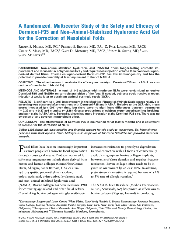 (PDF) A Randomized, Multicenter Study of the Safety and Efficacy of ...