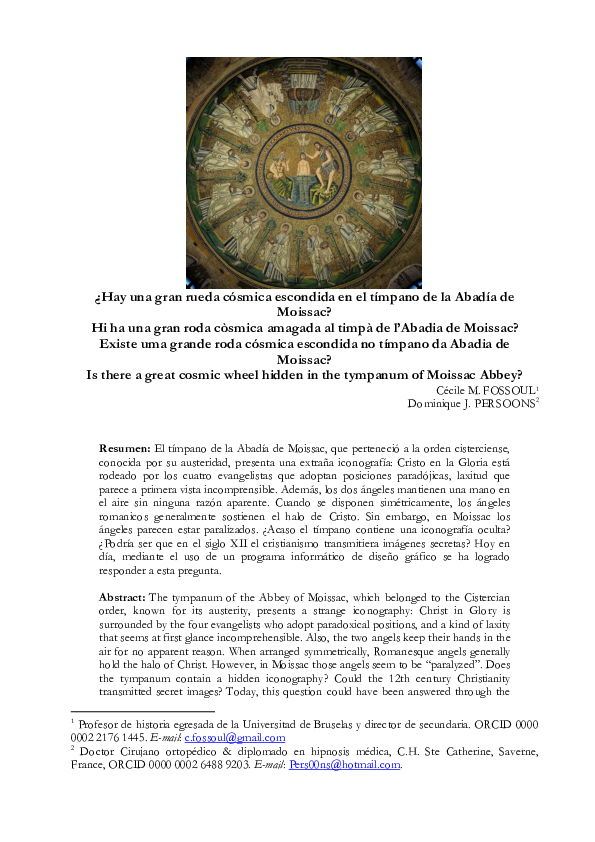 (PDF) Hay una gran rueda cósmica escondida en el tímpano de la Abadía ...