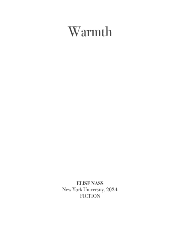 (PDF) Warmth
