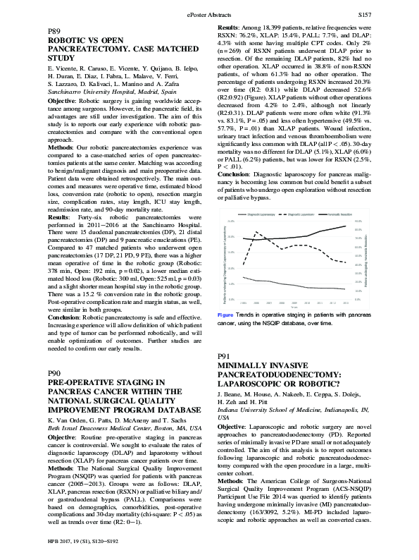 (PDF) Robotic vs open pancreatectomy. Case matched study
