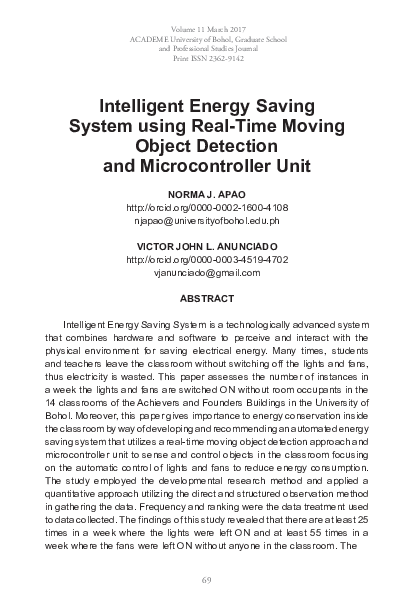 (PDF) Intelligent Energy Saving System using Real-Time Moving Object Detection and ...