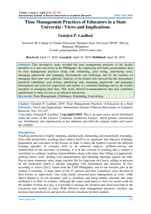pdf-time-management-practices-of-educators-in-a-state-university