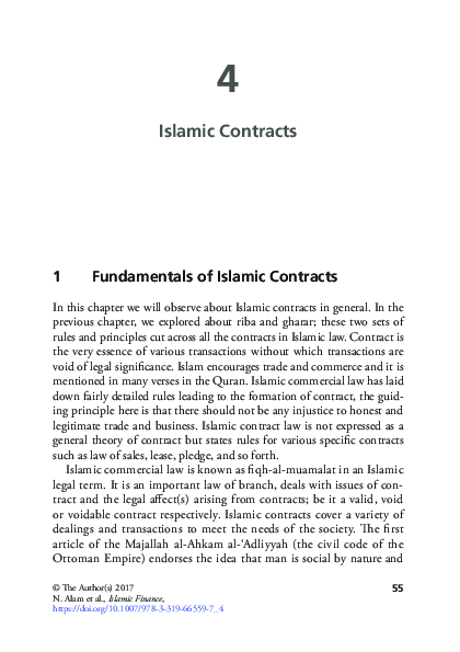 (PDF) Islamic Contracts