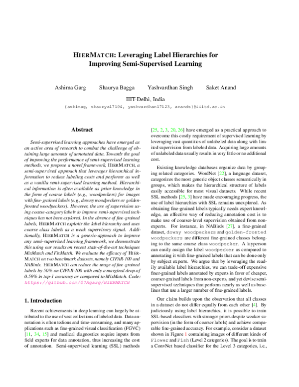 (PDF) HierMatch: Leveraging Label Hierarchies for Improving Semi-Supervised Learning