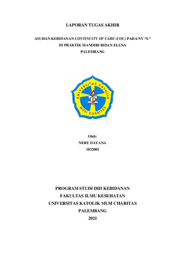 (PDF) Asuhan Kebidanan Continuity of Care (Coc) Pada Ny “L” DI Praktik ...