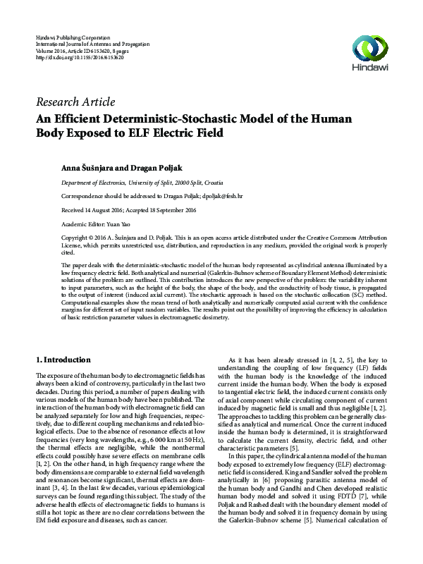 (PDF) An Efficient Deterministic-Stochastic Model of the Human Body ...