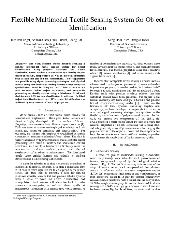 (PDF) Flexible Multimodal Tactile Sensing System for Object Identification
