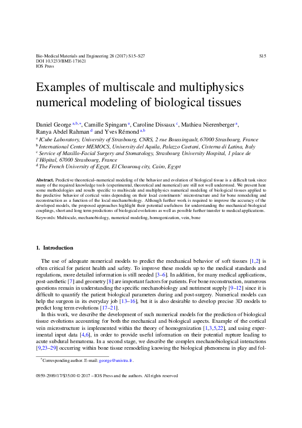 Pdf Examples Of Multiscale And Multiphysics Numerical Modeling Of