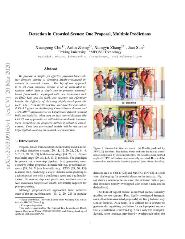 (PDF) Proposal-Based Object Detection in Crowded Scenes