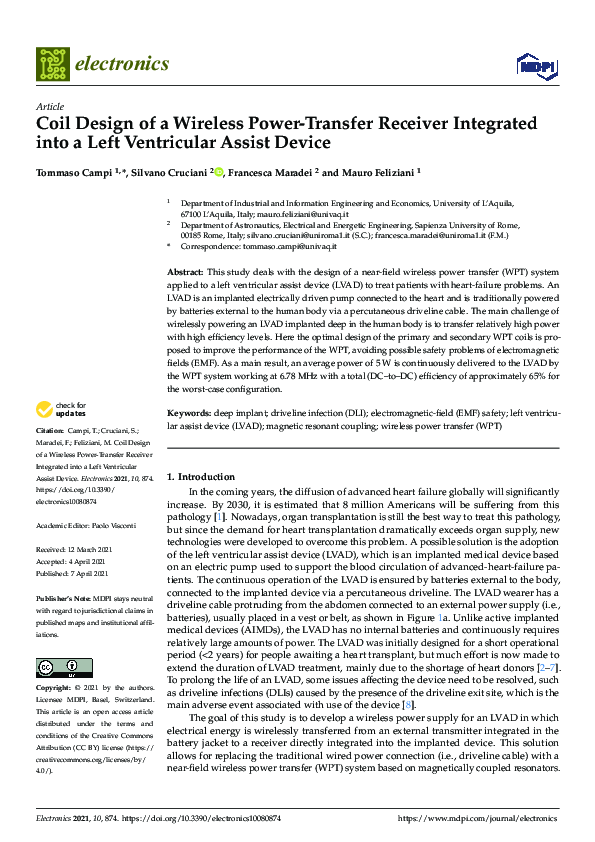 (PDF) Coil Design of a Wireless Power-Transfer Receiver Integrated into ...