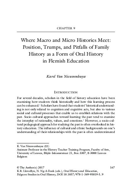 (PDF) Where Macro and Micro Histories Meet: Position, Trumps, and ...