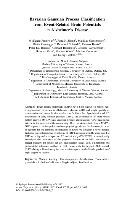 (PDF) Bayesian Gaussian Process Classification from Event-Related Brain ...
