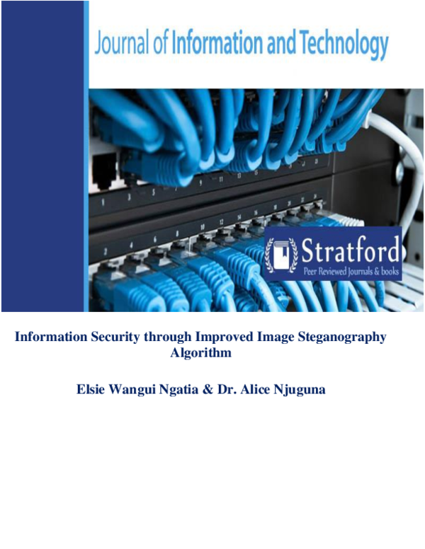 (PDF) Information Security through an Improved Image Steganography Algorithm