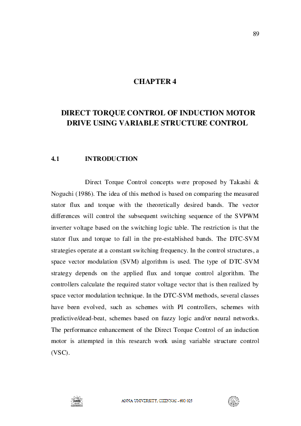 (PDF) Direct torque control of induction motor drives