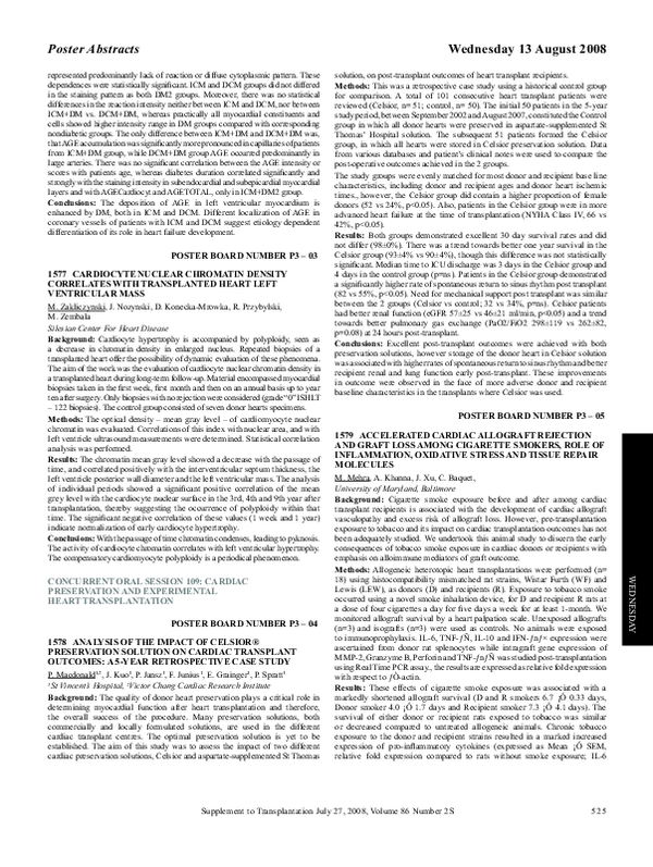 (PDF) Analysis of the Impact of Celsior® Preservation Solution on ...