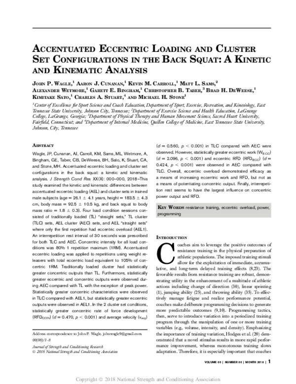 (PDF) Accentuated Eccentric Loading and Cluster Set Configurations in ...