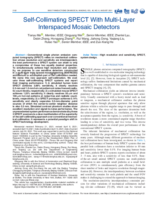 (PDF) Self-Collimating SPECT With Multi-Layer Interspaced Mosaic ...