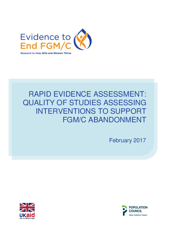 (PDF) Rapid evidence assessment: Quality of studies assessing ...
