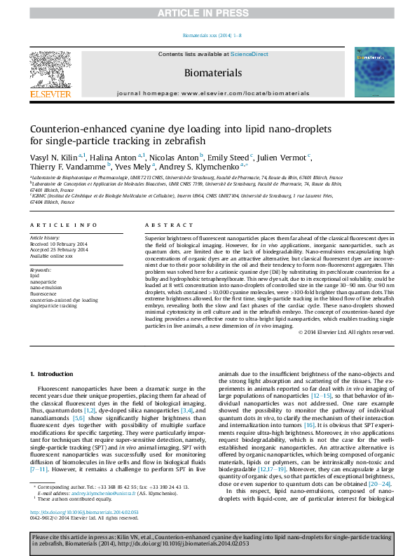 (PDF) Counterion-enhanced cyanine dye loading into lipid nano-droplets ... (PDF) Counterion-enhanced cyanine dye loading into lipid nano-droplets ...