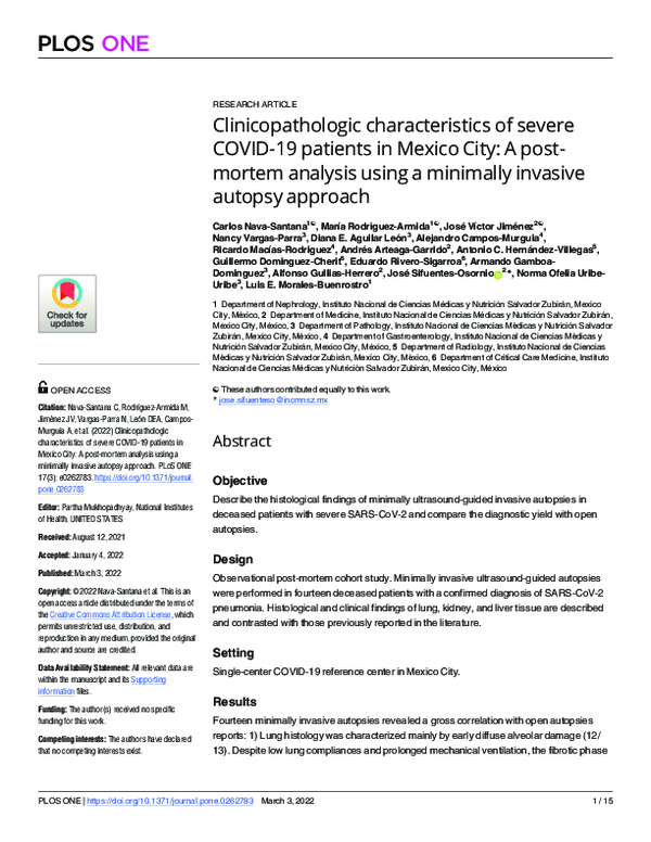 (PDF) Clinicopathologic characteristics of severe COVID-19 patients in ...