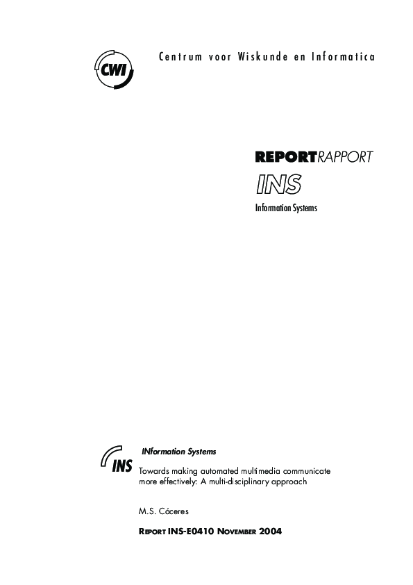 (PDF) Towards making automated multimedia communicate more effectively ...