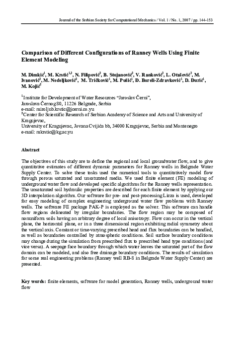 (PDF) Comparison of different configurations of Ranney wells using ...