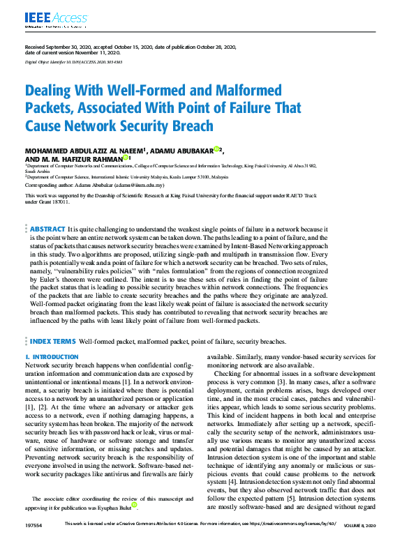 (PDF) Dealing With Well-Formed and Malformed Packets, Associated With ...