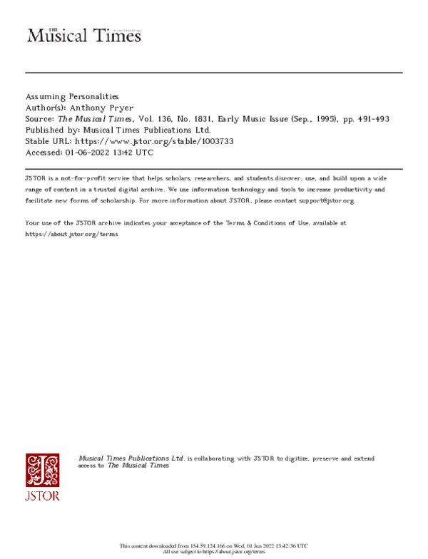 (PDF) Personality and Performance