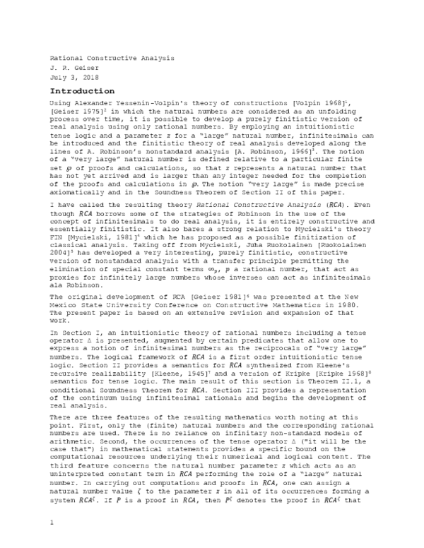 (PDF) Nonstandard Analysis