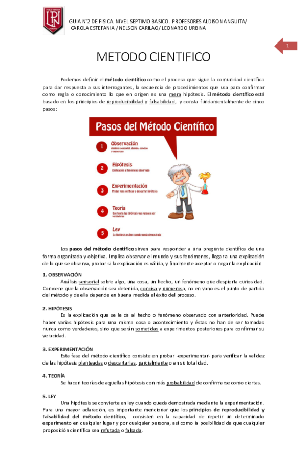 (PDF) METODO CIENTIFICO 7MO