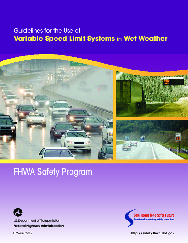 Pdf Guidelines For The Use Of Variable Speed Limit Systems In Wet Weather