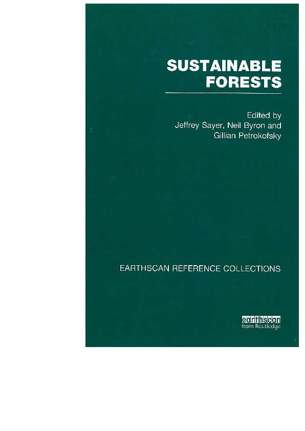 (PDF) Forests, landscapes and conservation