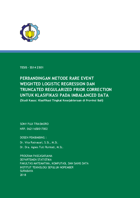 (PDF) Perbandingan Metode Rare Event Weighted Logistic Regression Dan Truncated Regularized ...