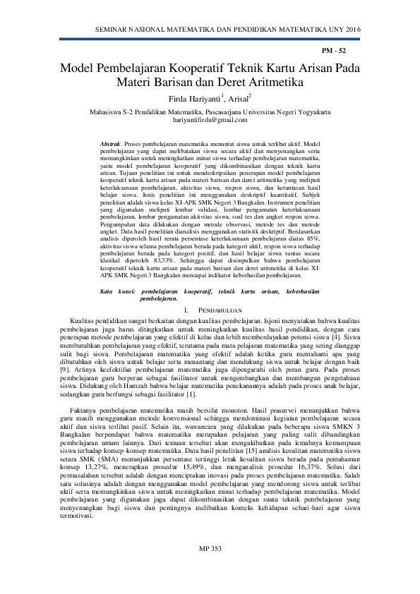 (PDF) Kualitas pendidikan sangat berkaitan dengan kualitas pembelajaran ...