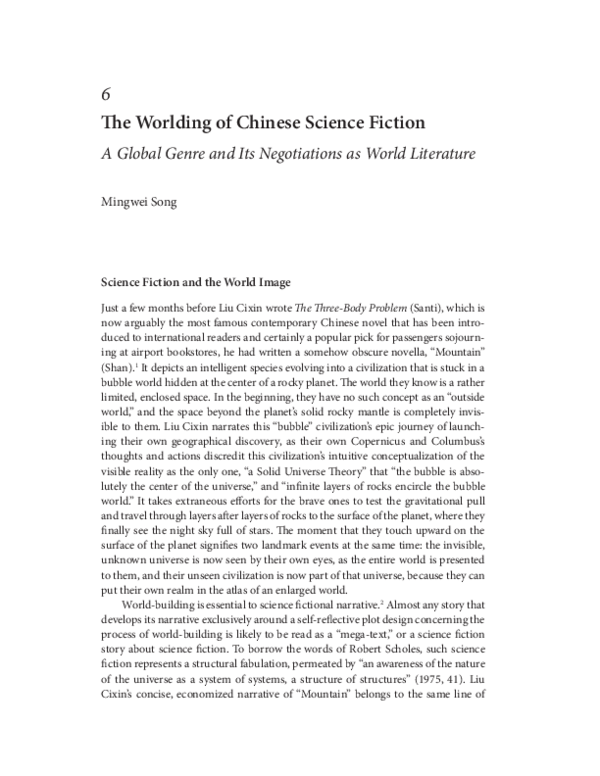 (PDF) The Worlding of Chinese Science Fiction: A Global Genre and Its ...