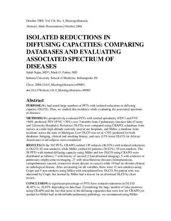 (PDF) Isolated Reductions in Diffusing Capacities: Comparing Databases ...