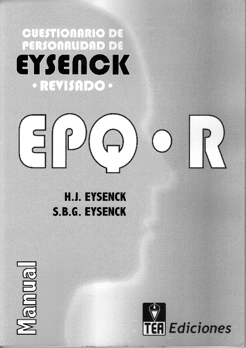 (PDF) Manual del Cuestionario Revisado de Personalidad de Eysenck (EPQR, EPQR-A)