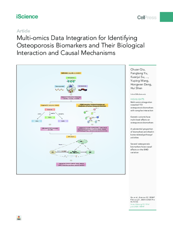 (PDF) Multi-omics Data Integration for Identifying Osteoporosis Biomarkers and Their Biological ...