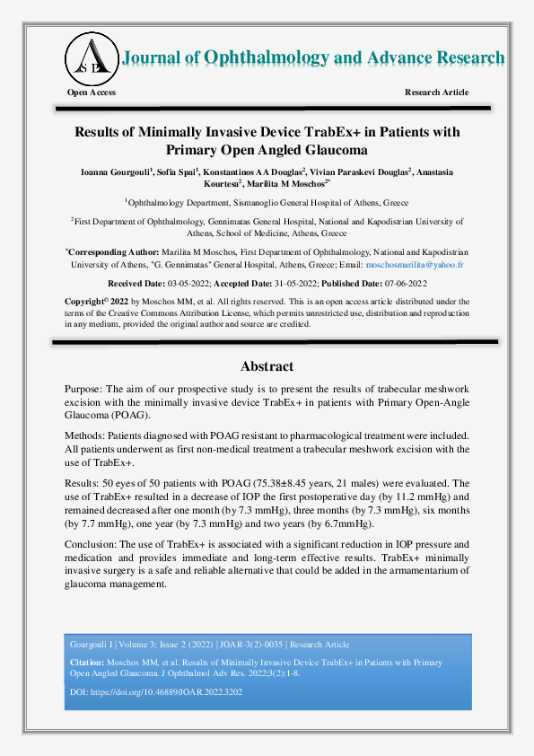 (PDF) Results of Minimally Invasive Device TrabEx+ in Patients with ...