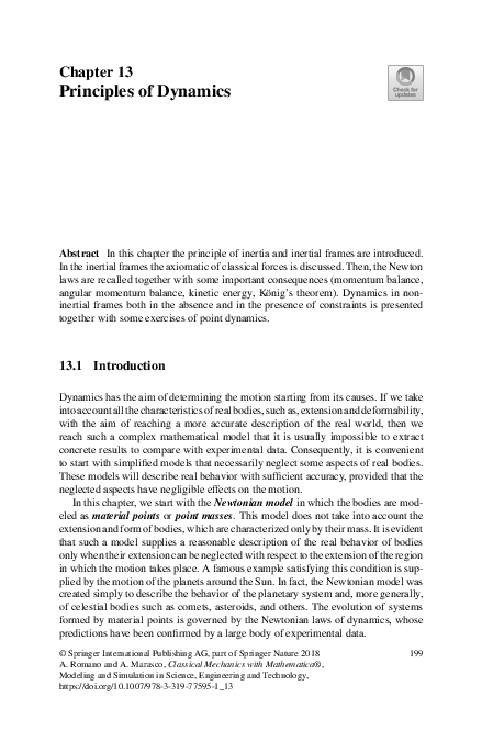 (PDF) Principles of Dynamics